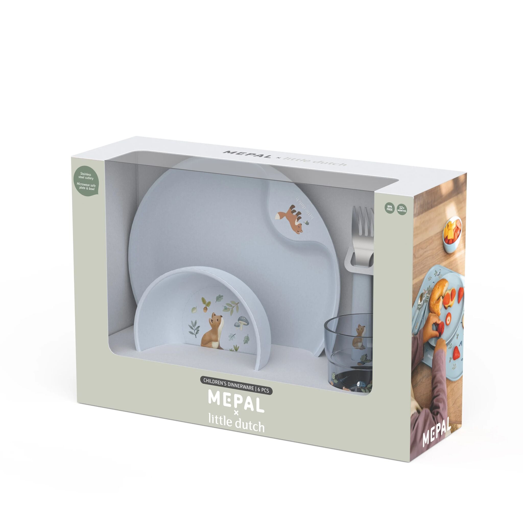 Mepal x Little Dutch 6 Piece Dinnerware Set – Forest Friends – All The Kids