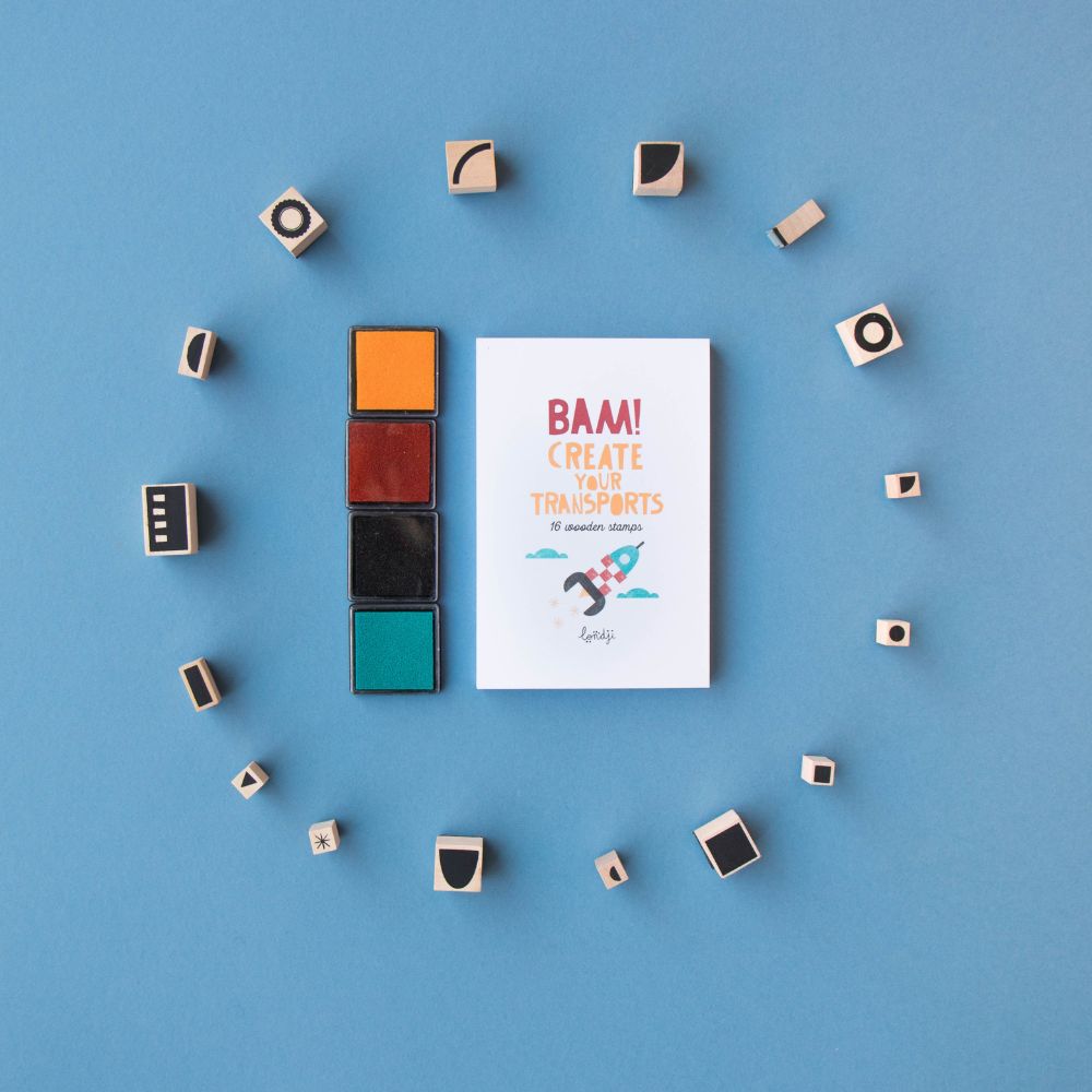 Bam! Transport Stamps - Londji - Creative Ink Stamps