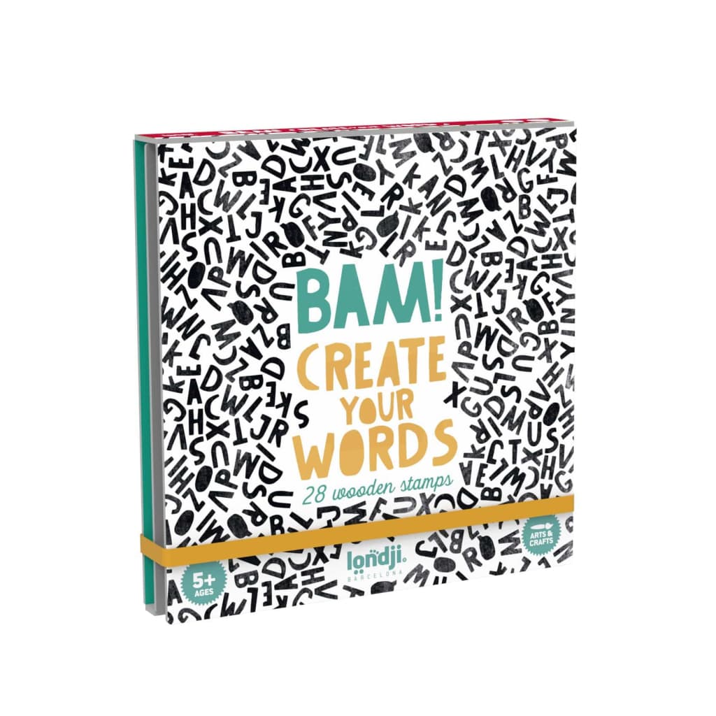 Bam! Words Stamps - Londji - Creative Letter Ink Stamps – All The Kids